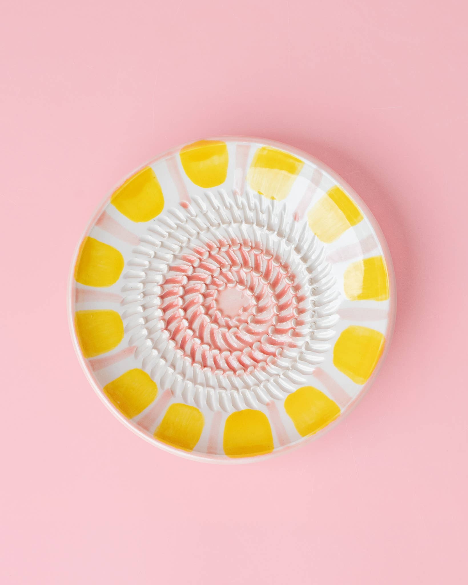 Small Ceramic Grater Plate / Pastel Pink VALENTINA – Little Olive Co.